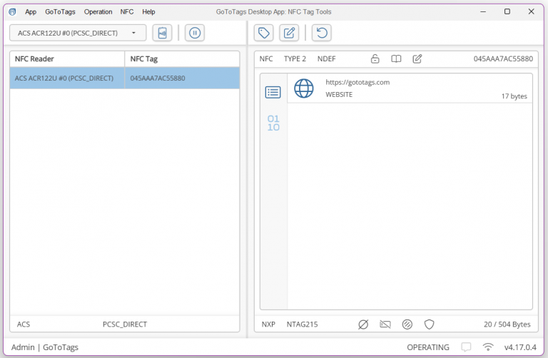 GoToTags Software - GoToTags - NFC, UHF RFID and Barcode Software ...